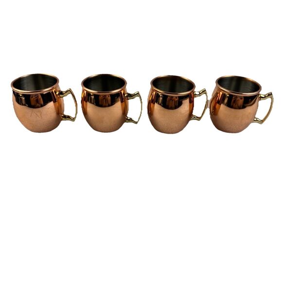 Unbranded | Dining | 4 Moscow Mule Mini Mug Shot Cups Stainless Steel ...